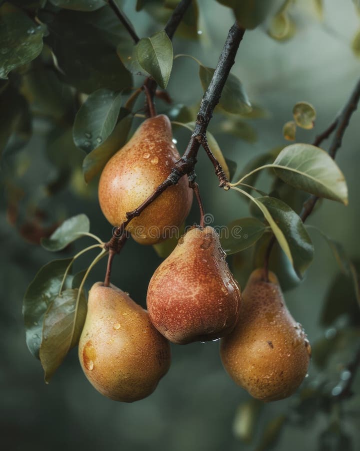 Close-up of Pears on Branches Stock Photo - Image of healthy, orchard ...