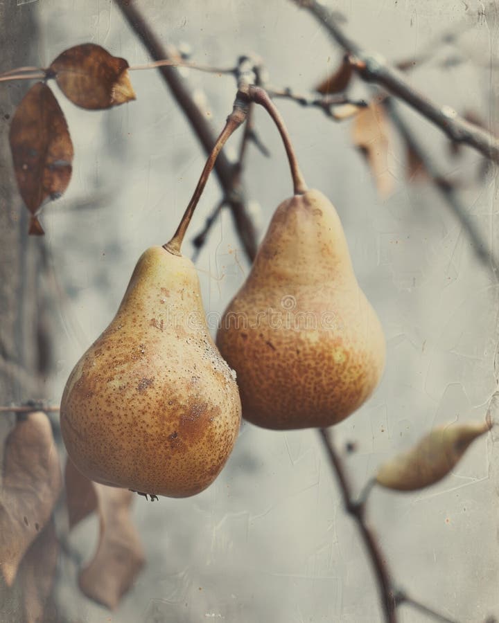 Close-up of Pears on Branches Stock Photo - Image of sweet, branch ...