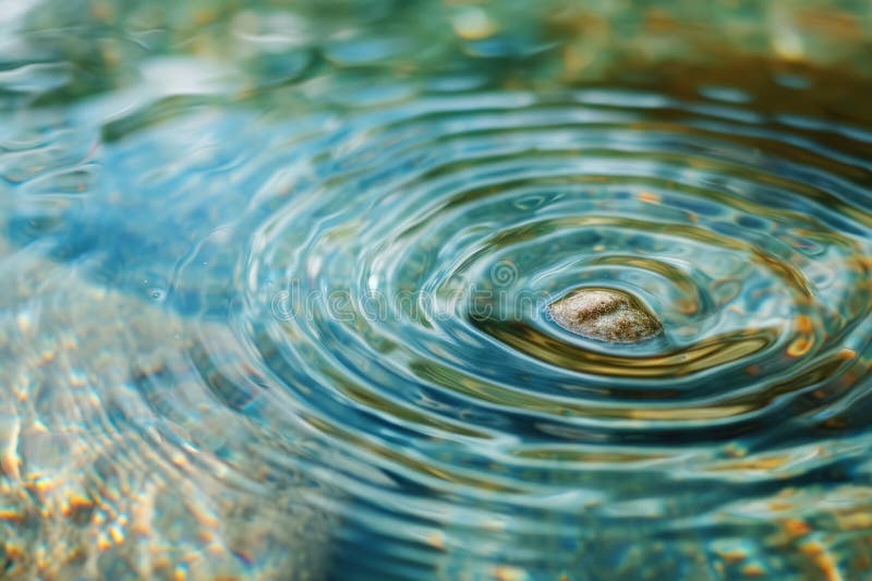 Pebble Water Ripples Stock Illustrations – 193 Pebble Water Ripples ...