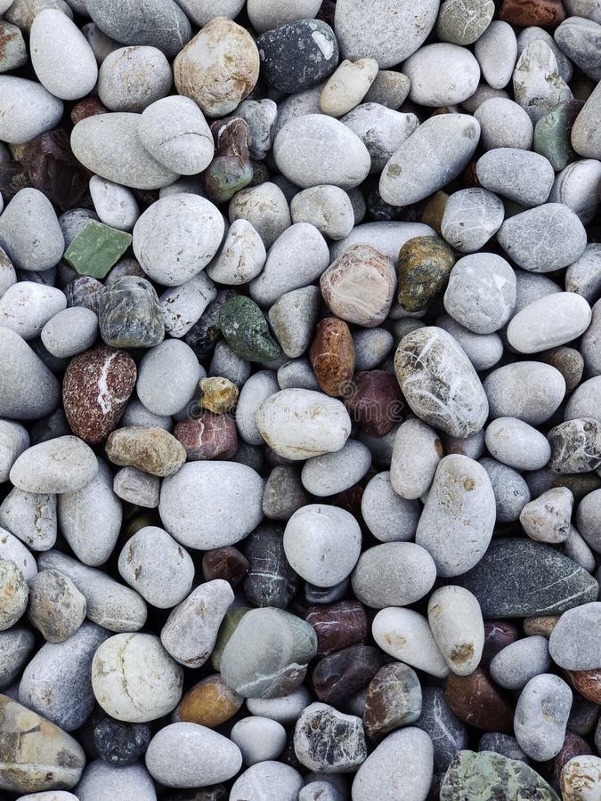 Close Up of Pebble Stones on a Rocky Beach Stock Photo - Image of ...