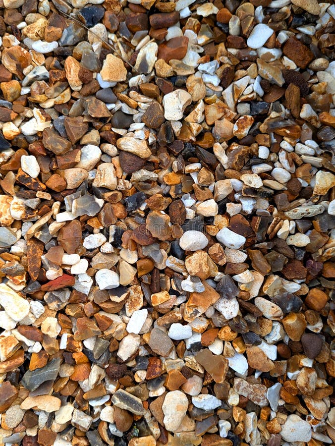 Close Up Pebbles for Industrial Material Stock Image - Image of orange ...