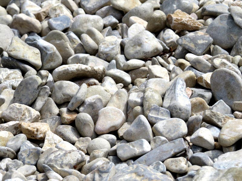 Pebbles on a river bank stock photo. Image of rocks - 270798518
