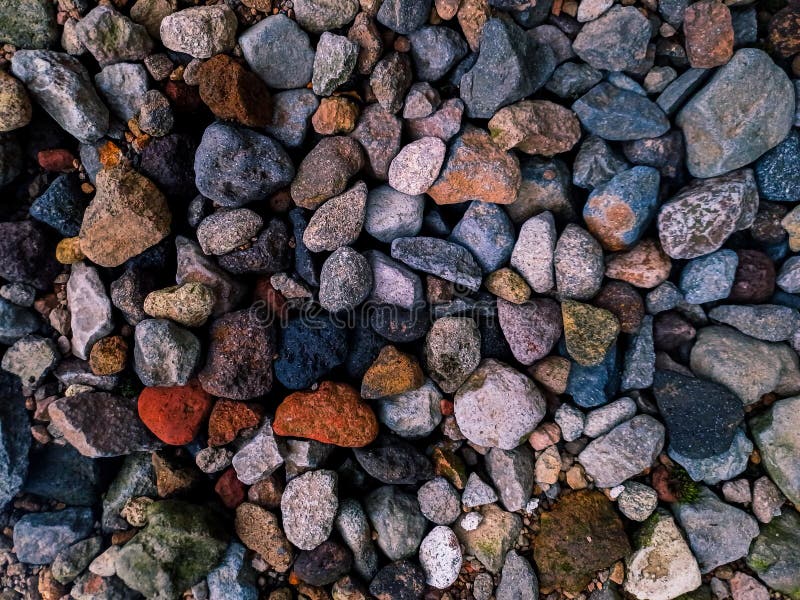 Close Up of Pebbles in Various Colors Stock Image - Image of ...
