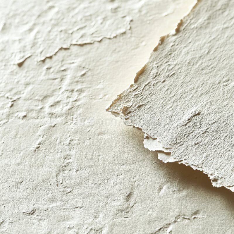 Close Up of Peeling Beige and Off White Textured Paper Stock ...