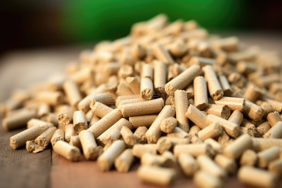 Close-up of Pellets - Solid Biofuel from Biomass Stock Image - Image of ...