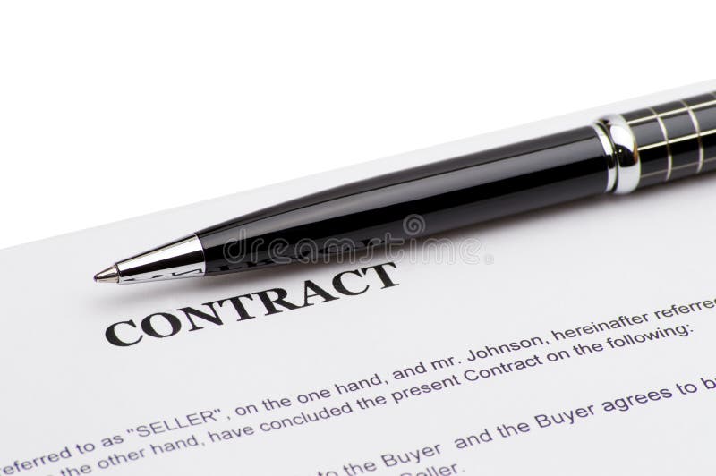 Close-up of Pen on Contract Stock Photo - Image of pencil, office: 68510948