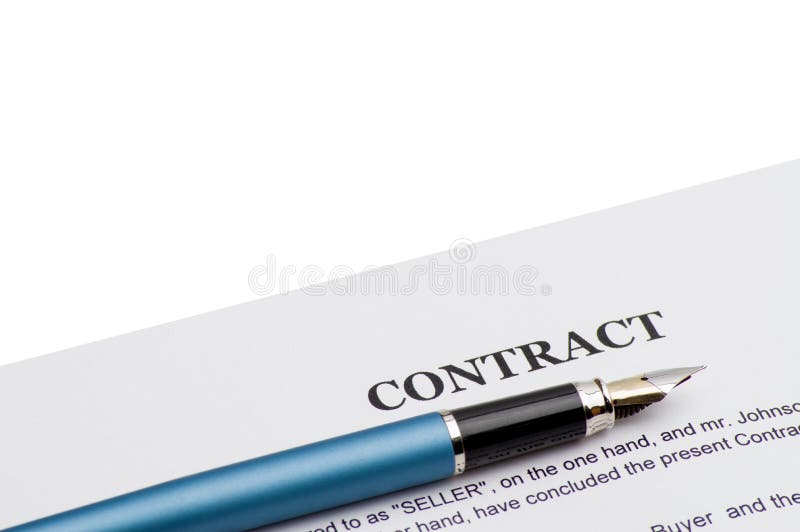 Close-up of Pen on Contract Stock Photo - Image of point, instrument ...