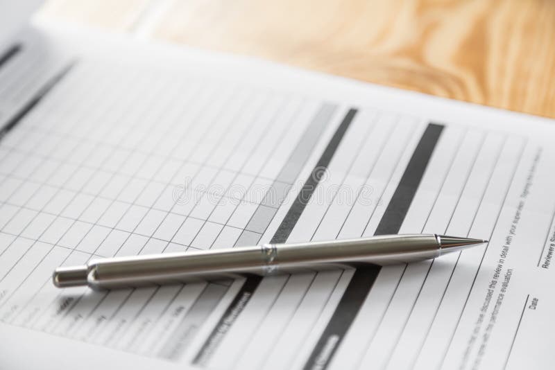Close up of pen on formal stock image. Image of manager - 59161567