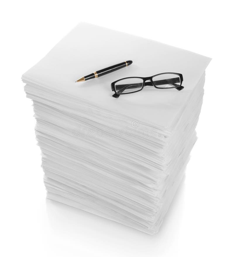 Stack of papers stock image. Image of organization, evidence - 21728205