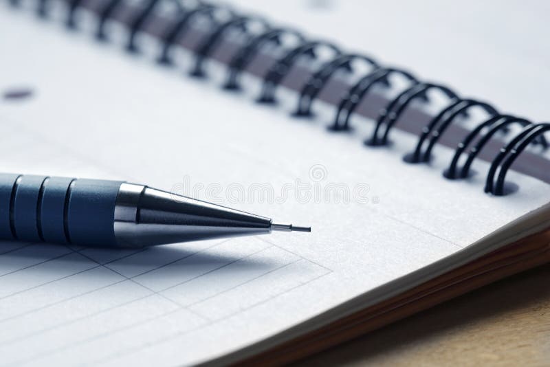 Close Up of a Pen on a Note Pad Stock Image - Image of diary, paper ...