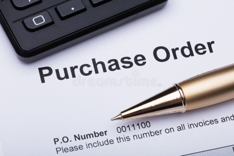 Purchase order sheet stock photo. Image of finance, purchasing - 51469488