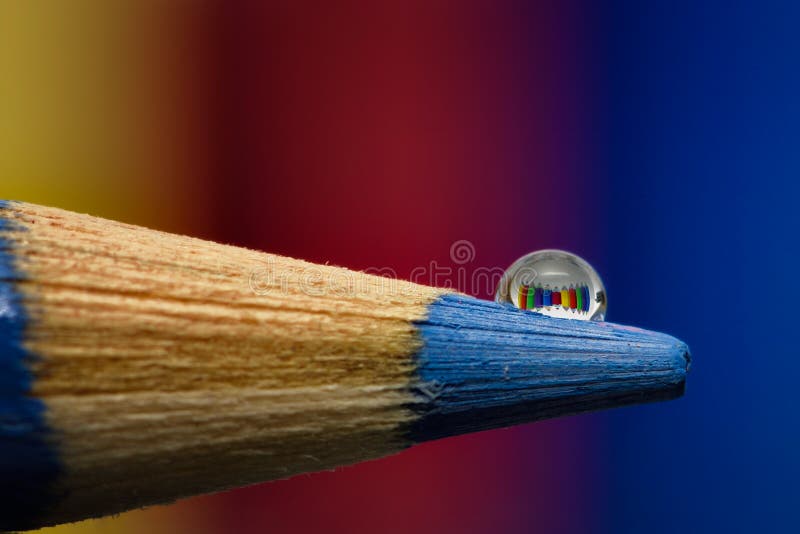Close up of pencils drop stock image. Image of close - 77609851