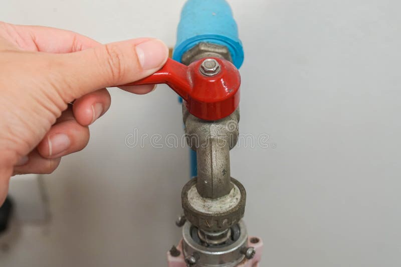 Close Up People Turn Off Water Tap for Saving Environment Stock Image ...