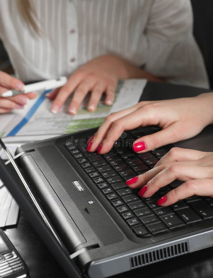 Close-up of people working stock image. Image of corporate - 113662209