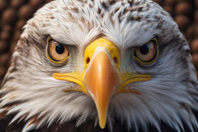 Close-up of a Perched Bald Eagle, Eyes Sharply Focused Stock ...