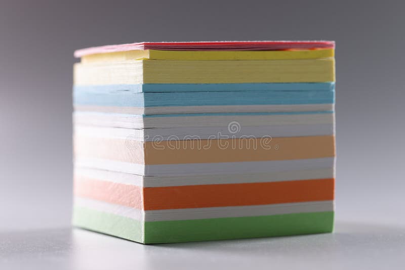 Perfect Stack of Colourful Paper for Notes, Set of Sticky Post it Notes ...