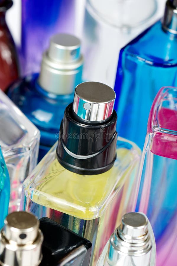 Close Up of Perfume Bottles Stock Image - Image of sprayer, perfume ...