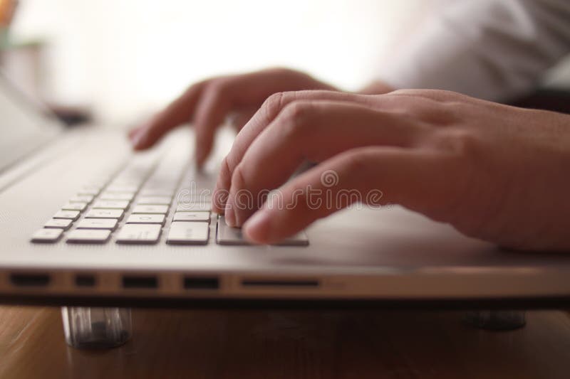 Author writing a new book stock photo. Image of laptop - 117750184