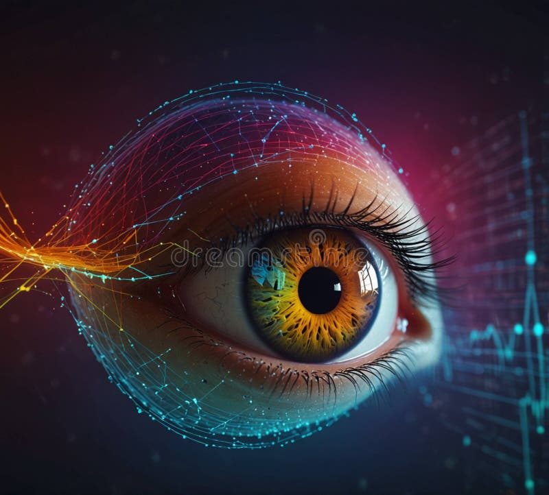 A Close-up of a Person S Eye Reflecting Lines of Code, Suggesting ...