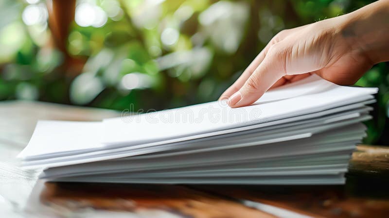 High-Quality Blank Paper for Office Supplies and Writing Tasks Stock ...