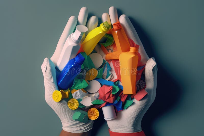 Close-up of Person S Hands, Sorting through Recyclable Materials the ...