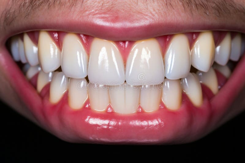 Close Up of Person S Teeth with Missing Teeth. Generative AI Stock ...