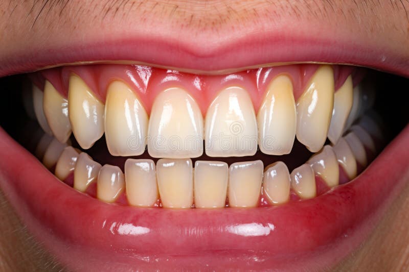 Close Up of Person S Teeth with Missing Teeth. Generative AI Stock ...