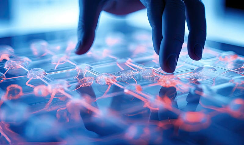 Close Up of Person Typing on Keyboard Stock Illustration - Illustration ...