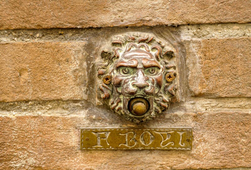 Close-up of a Personified Stone Wall with a Name Plaque Editorial Image ...