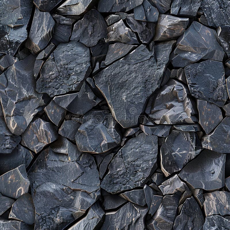 Close Up View of a Black Stone Wall, Seamless Pattern Stock Photo ...