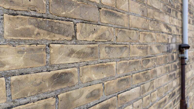 Brick Wall Perspective View Stock Photo - Image of frame, concrete ...