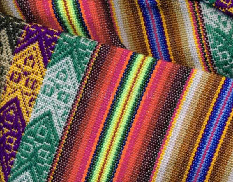 Close up peruano do textil imagem de stock. Imagem de ainda - 8764313