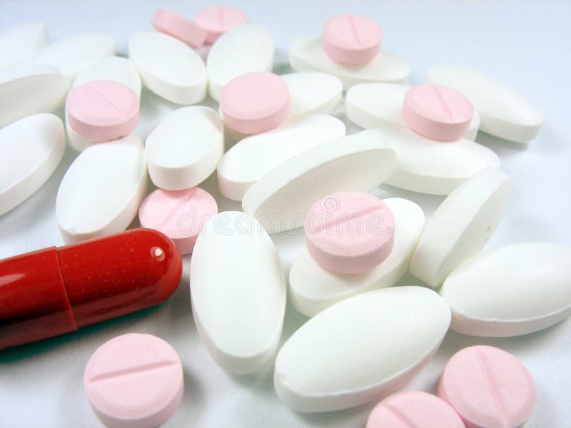 Close Up of Pharmaceutical Different Color Drugs Stock Image - Image of ...