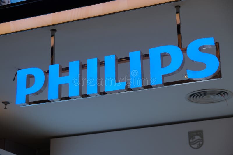 Close Up Philips Brand Logo Editorial Stock Photo - Image of company ...