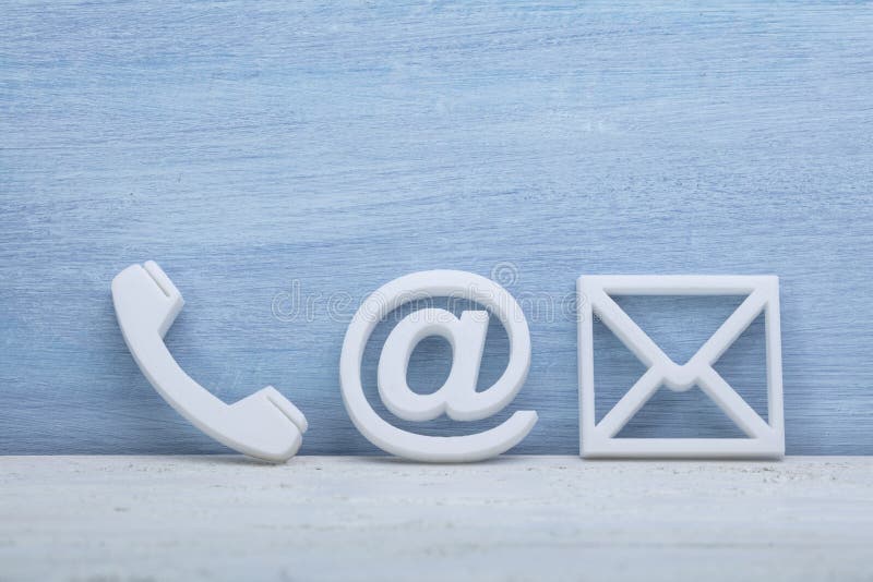 Phone and email icons stock image. Image of computer - 32661455