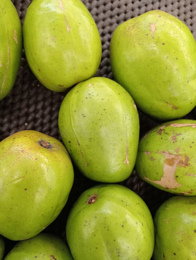 Fresh Kedondong (Ambarella) in a Basket at a Supermarket Stock Image ...