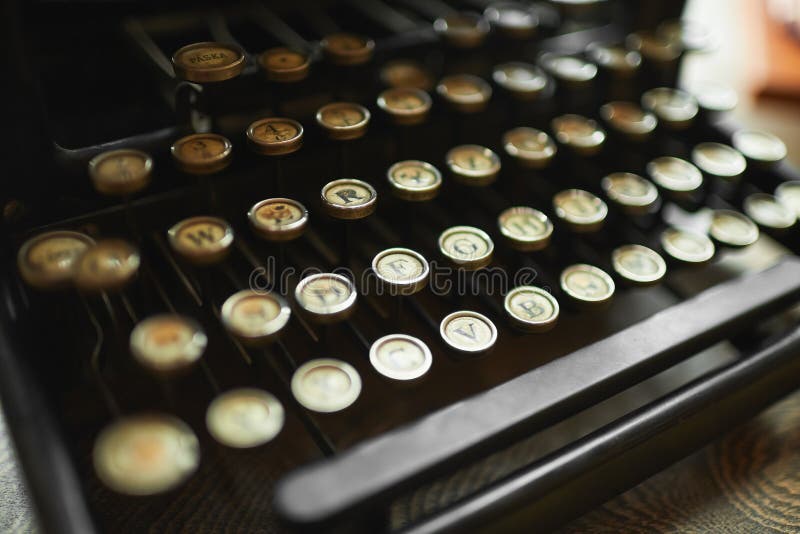 Close Up Photo of Antique Typewriter Keys, Shallow Focus Stock Photo ...