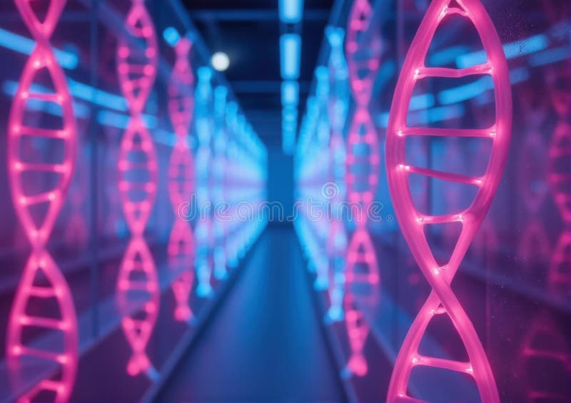 Close-up Photo Art of Innovative Dna Structure in Science Lab Stock ...
