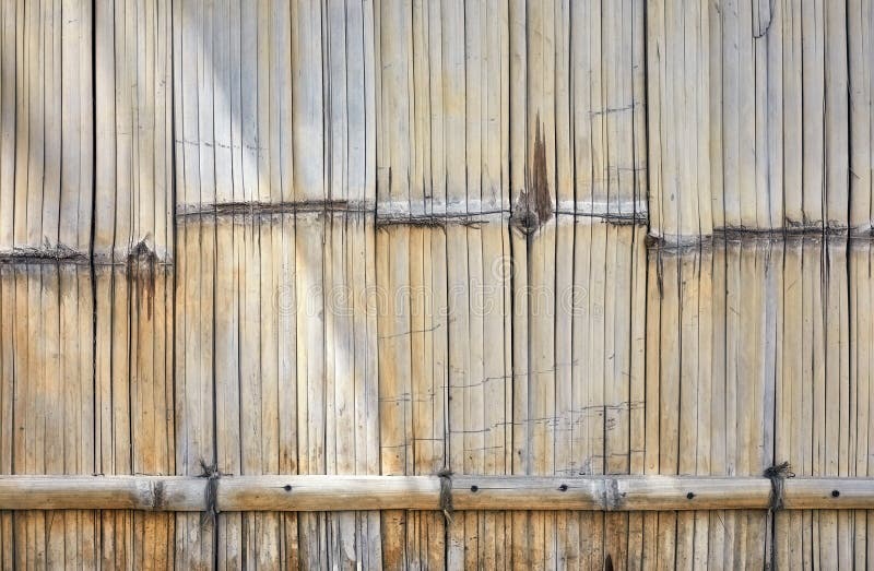 Close Up Photo of Bamboo Mat Wall, Natural Background Stock Image ...