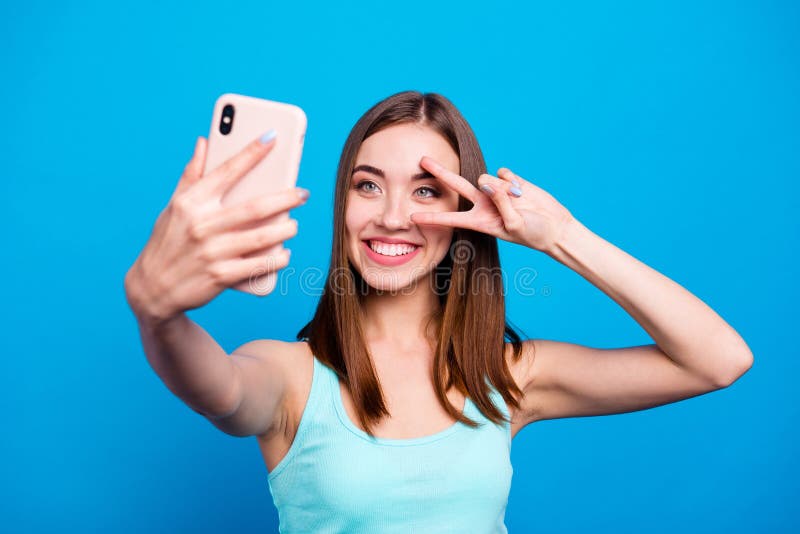 Close Up Photo Beautiful Amazing She Her Lady Hold Hands Arms Telephone