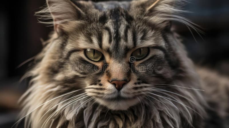 A Close-up Photo of a Cat with Its Unique Features Intricate Fur ...