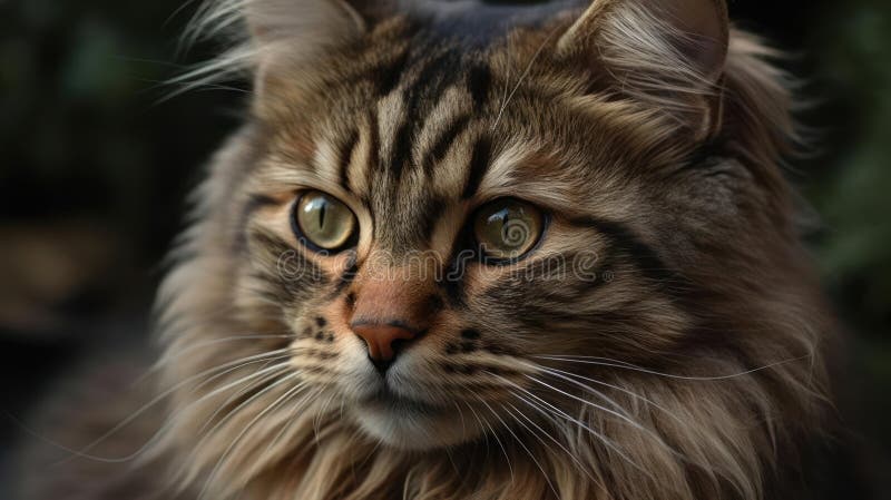 A Close-up Photo of a Cat with Its Unique Features Intricate Fur ...