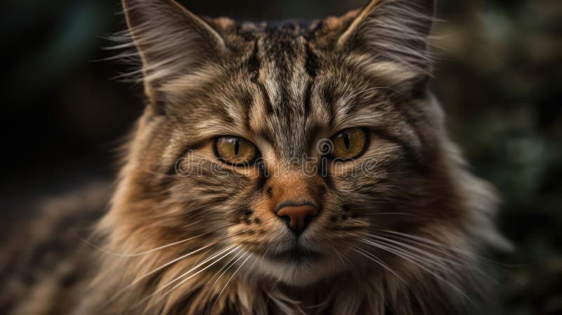 A Close-up Photo of a Cat with Its Unique Features Intricate Fur ...