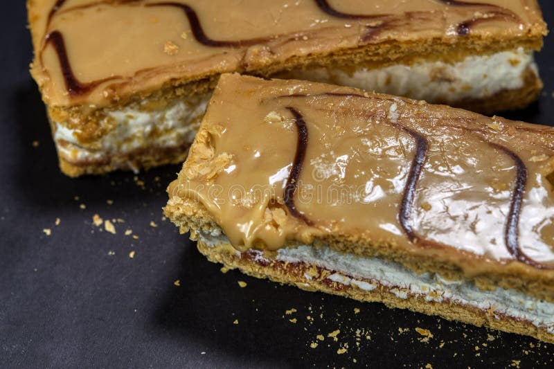 Coffee slice stock photo. Image of dessert, cake, tasty - 298159158