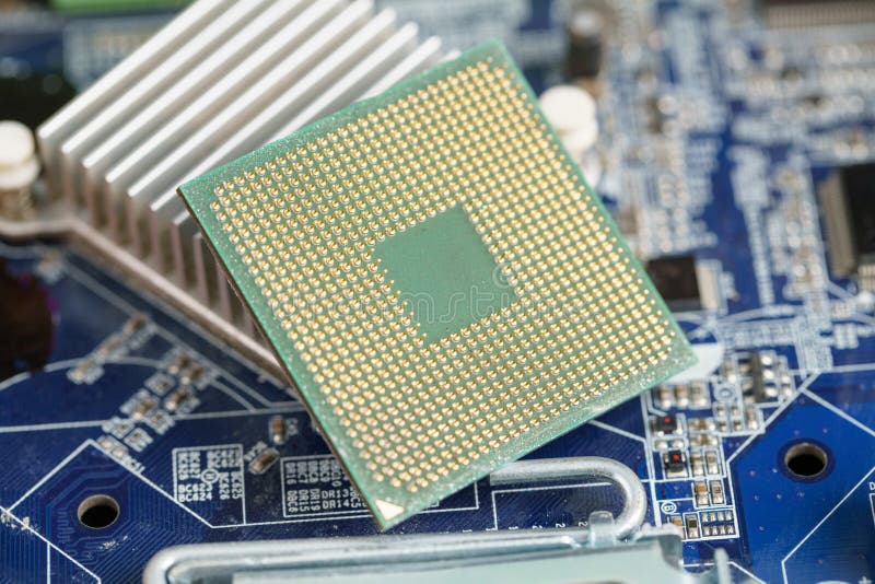 Close-up Photo of CPU on Laptop Motherboard Stock Photo - Image of ...