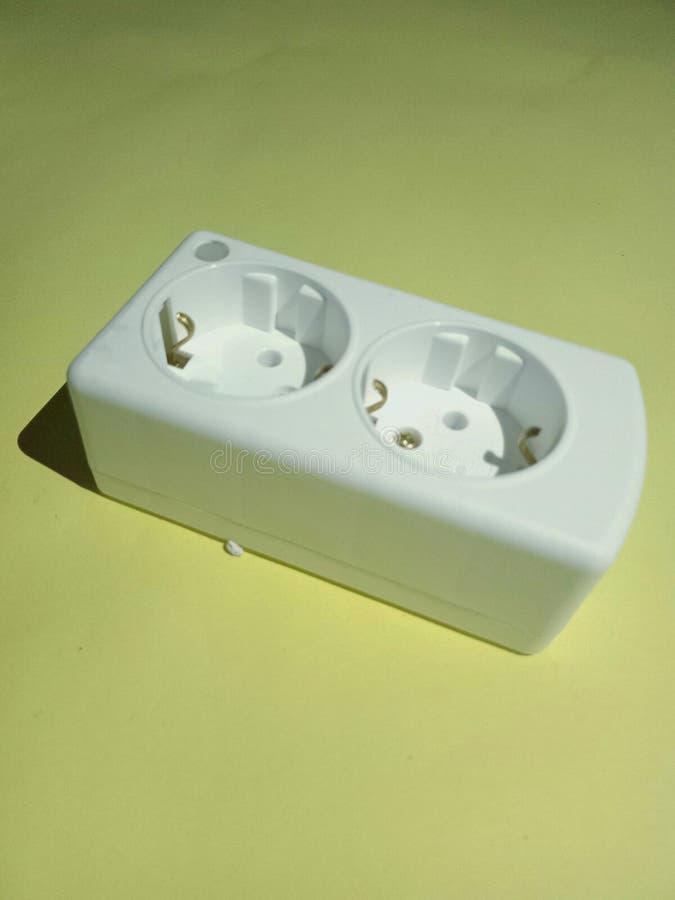 Close Up of Socket and Plug on Green Grass Stock Photo - Image of ...