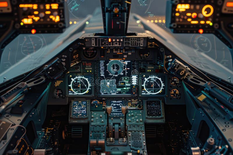 A Close-up Photo of a Fighter Jet S Cockpit with Its Advanced Weapons ... A Close-up Photo of a Fighter Jet S Cockpit with Its Advanced Weapons ...