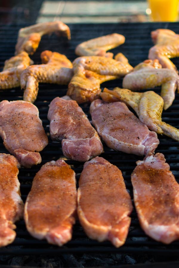 Close-up Photo of Food Preparing Barbeque Stock Photo - Image of ...