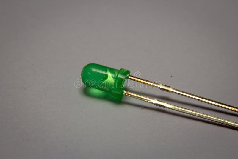 Close-up Photo of a Green Light Emitting Diode LED Stock Photo - Image ...