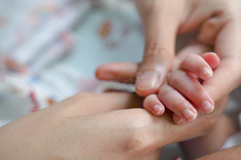 Close Up Photo for the Hand of the Baby with Long Nails Stock Photo ...